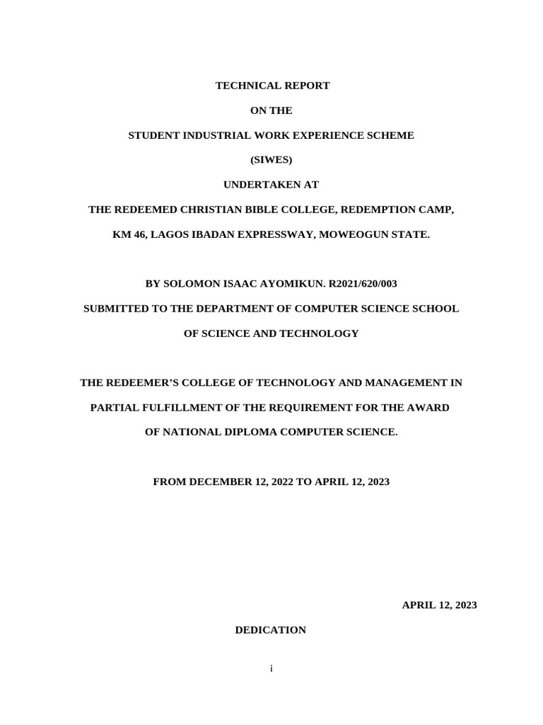 A Technical Report | PDF | Computer Architecture | Computer Engineering