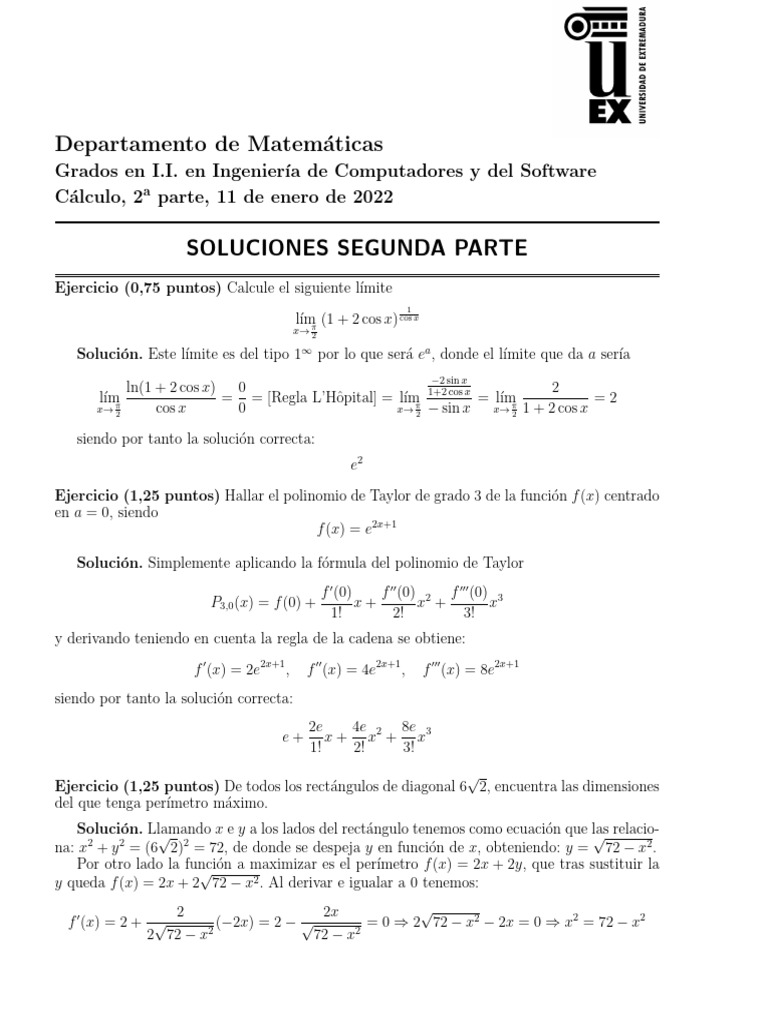 Solucio | PDF | Cálculo | Álgebra
