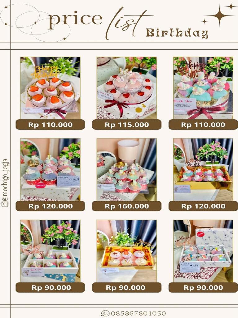 PL SUSHI dan MOCHI b day, hampers | PDF