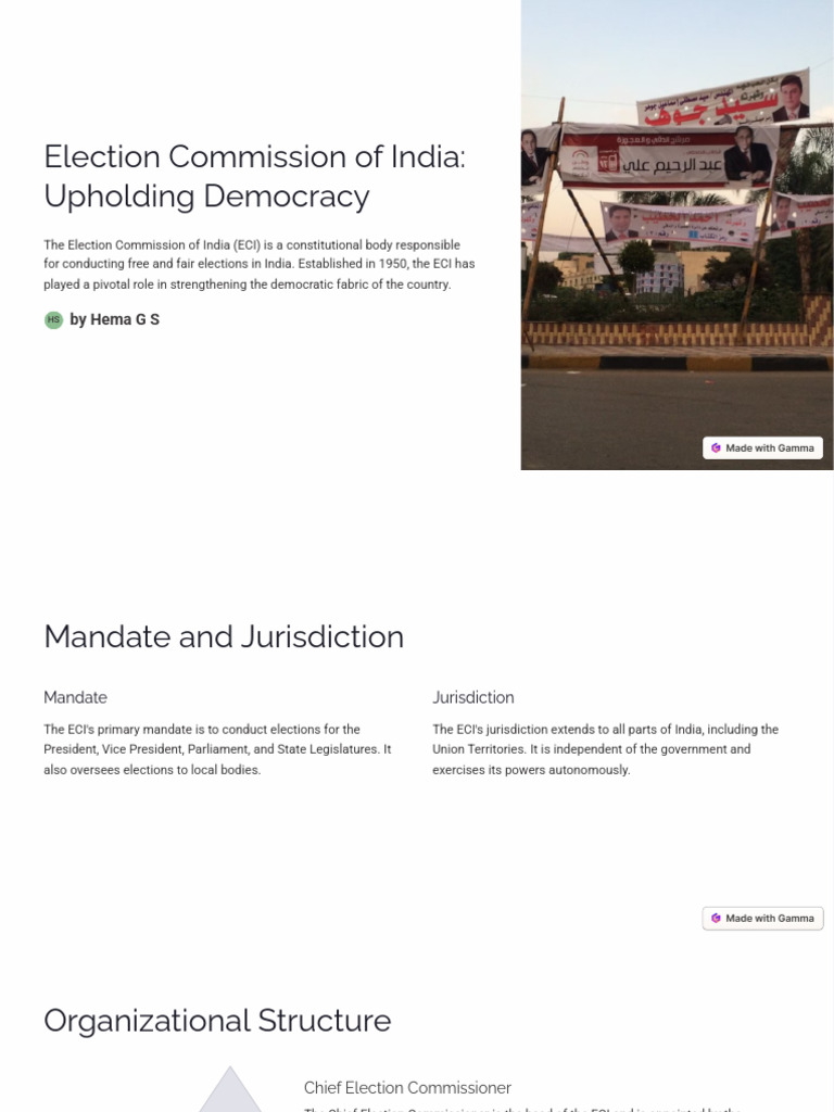 Election Commission of India Overview | PDF | Elections | Political Events