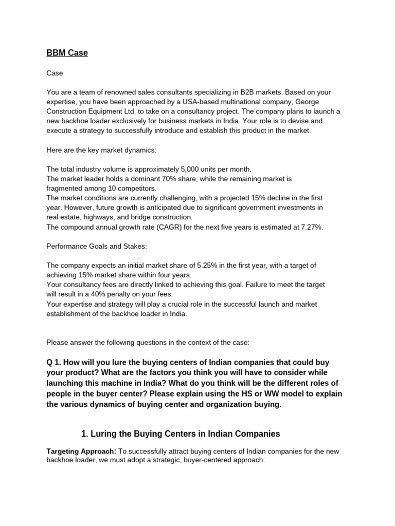 BBM Report (1) | PDF | Pricing | Procurement