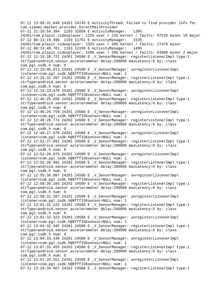 log | PDF | Operating System Technology | Software