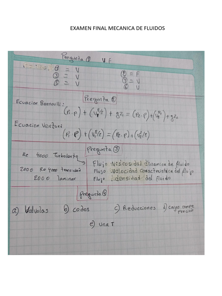 Examen Final Mecanica de Fluidos (1) | PDF