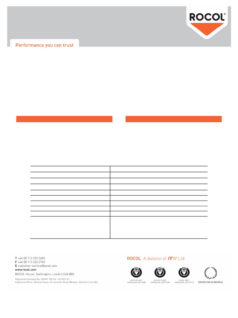 Óleo-ROCOL RTD LIQUID-FT-en - 200901 | PDF | Liquids | Welding