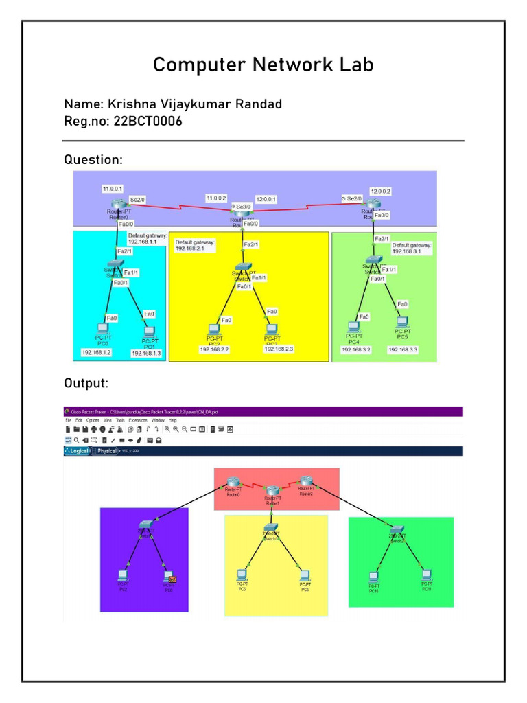 Computer Network Lab4 Krishna New Pdf