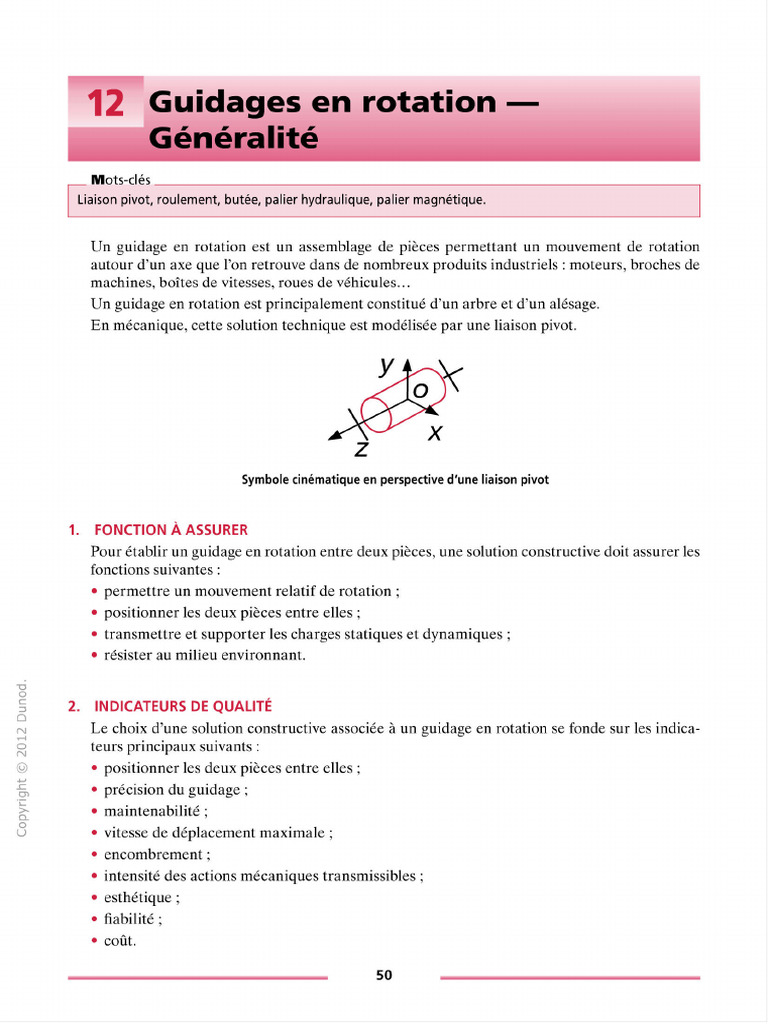Guidage en Rotation | PDF