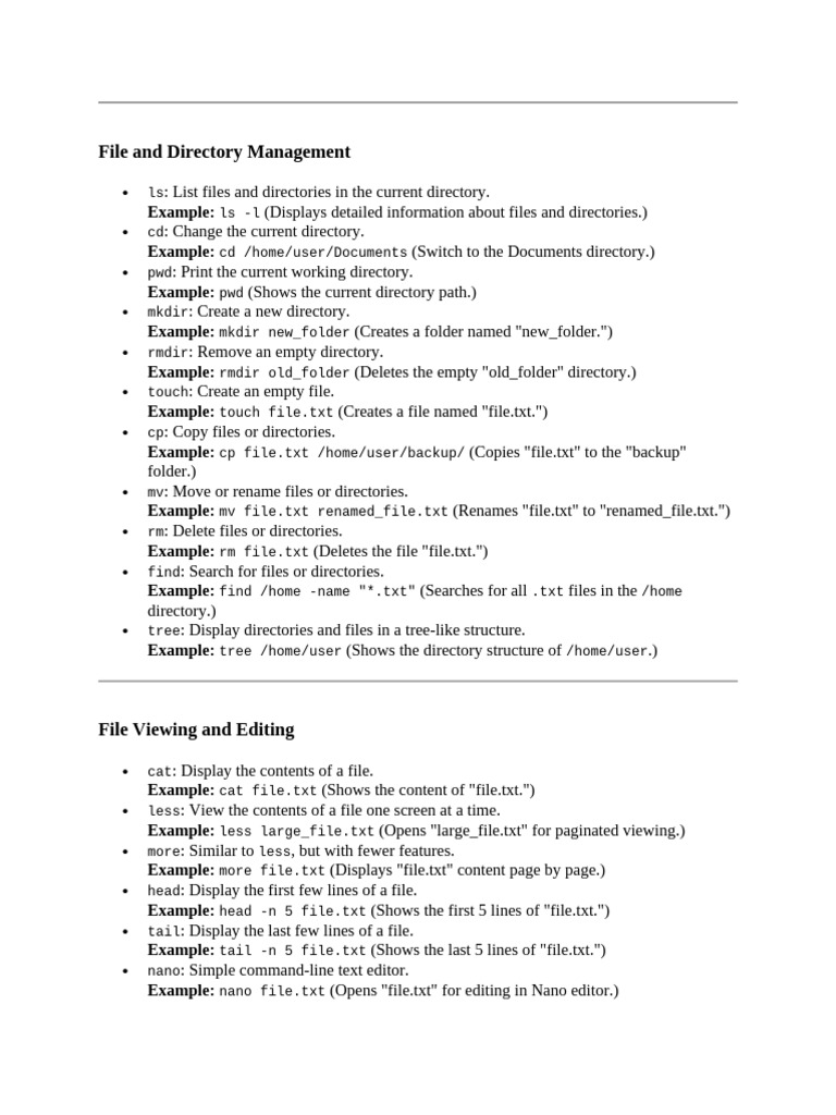 File and Directory Management LINUX | PDF | Computer File | Directory (Computing)