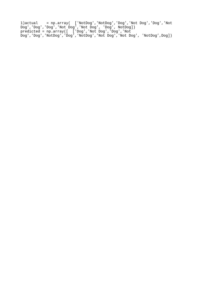 1) Actual NP - Array ( ('NotDog' | PDF