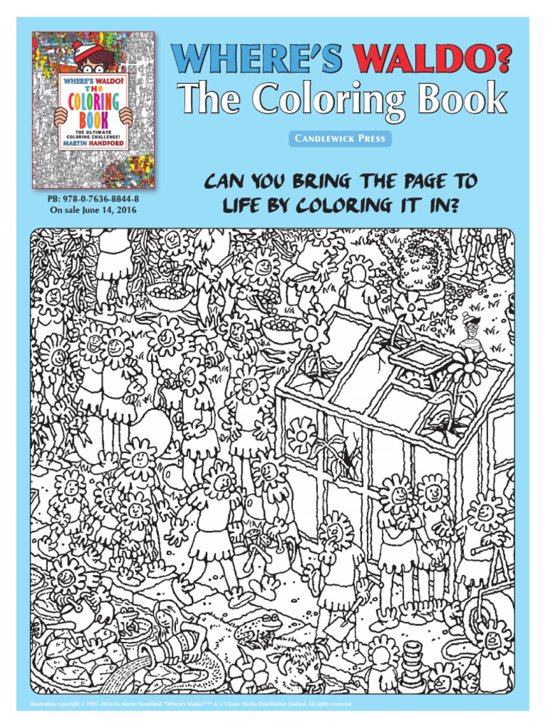 Where S Waldo Coloring Sheet | PDF