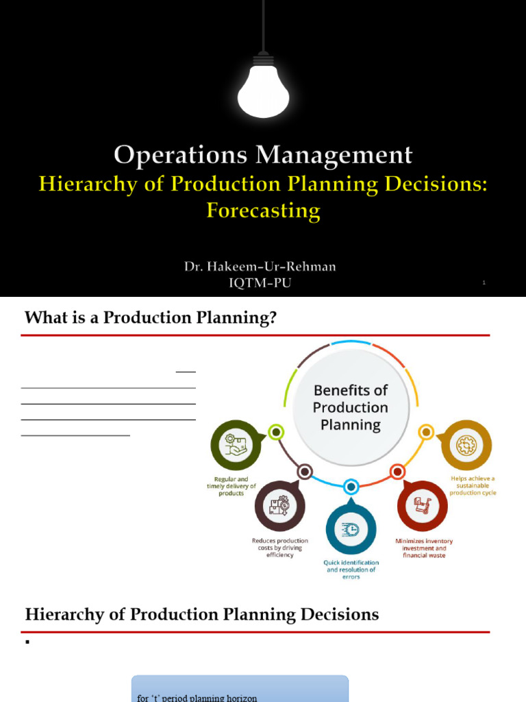 Forecasting (Production Planning) | PDF | Forecasting | Time Series