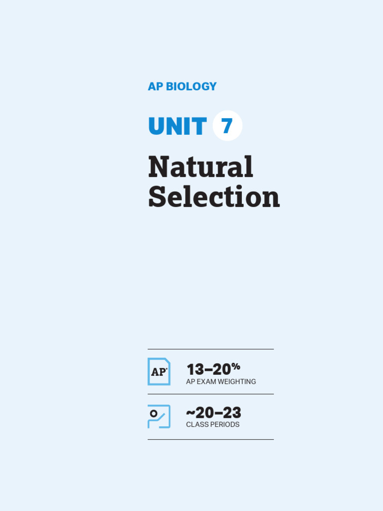 Big Idea 1 Learning Targets | PDF | Evolution | Natural Selection