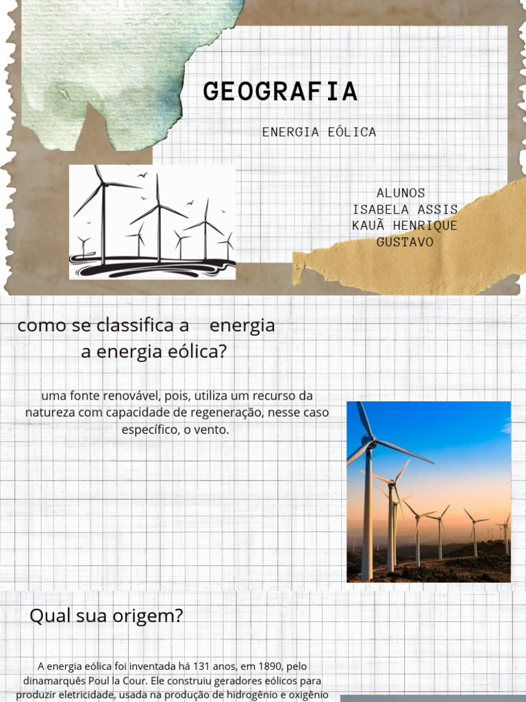 Geografia 20241104 232114 0000 | PDF | Energia eólica | Energia renovável