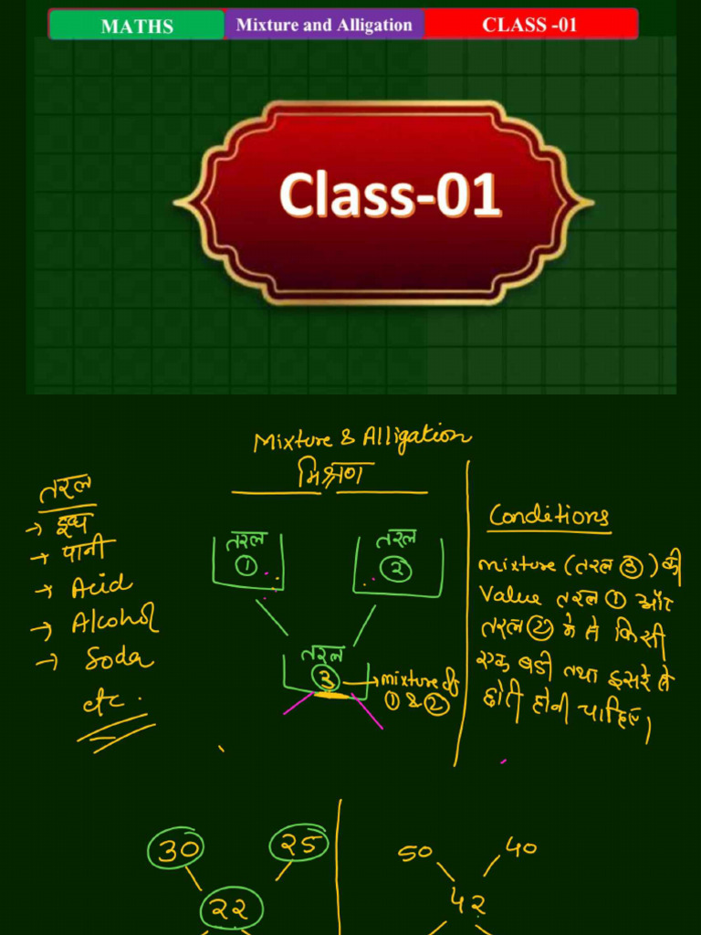 Maths_By_Deepak_Bhati_Sir____Mixture_and_Alligation | PDF