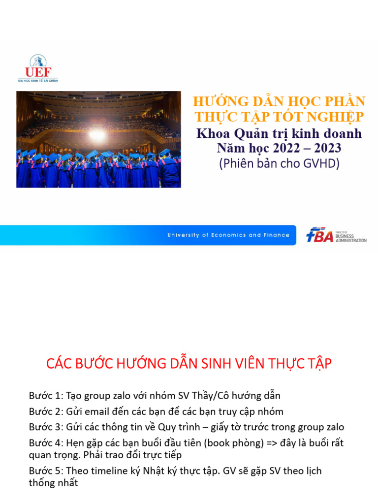 Hướng Dẫn Tttn - Khoa Qtkd PDF | PDF