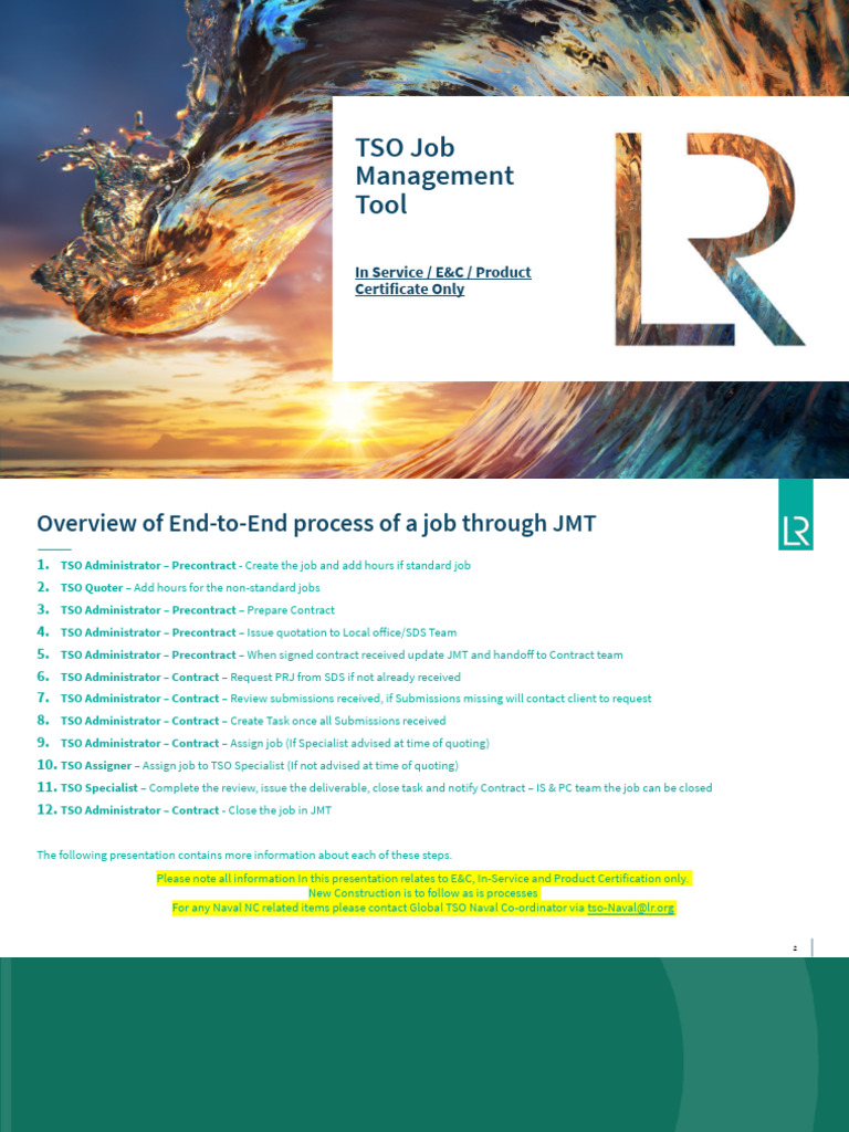 TSO Job Management Tool - Training Presentation - Updated 29.02.2024 ...