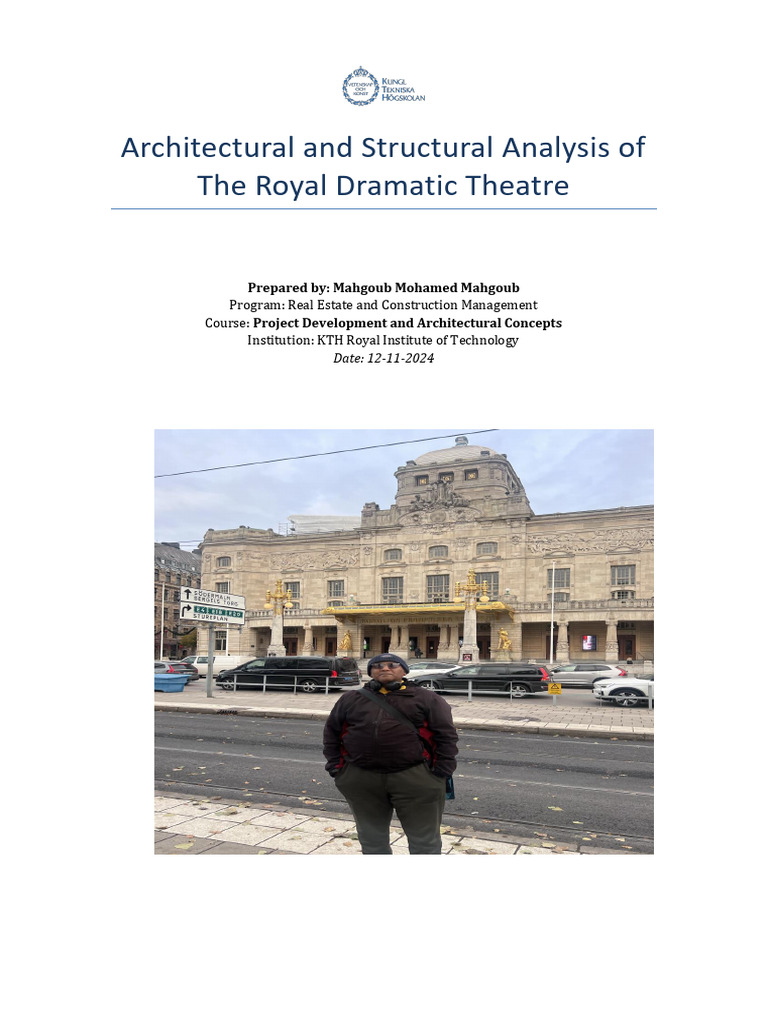 Royal Dramatic Theatre Analysis | PDF | Art Nouveau | Stockholm