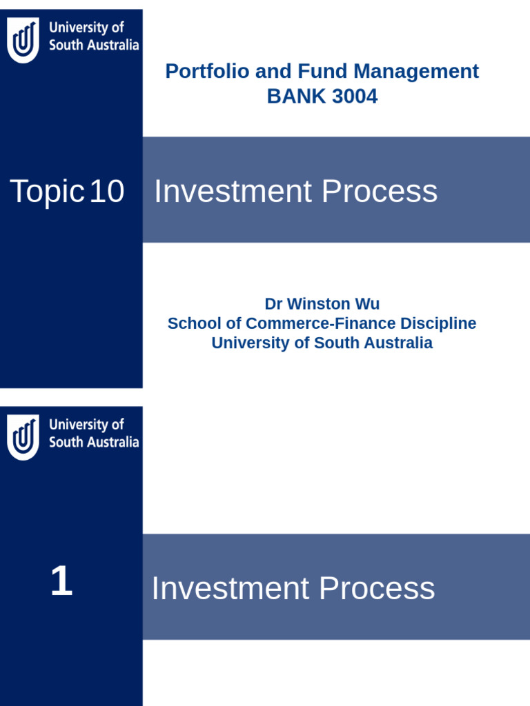 Topic 10 | PDF | Asset Allocation | Investment Management