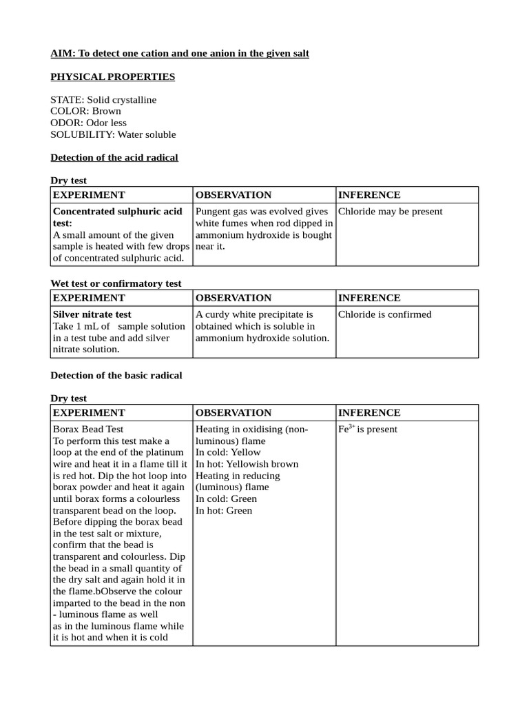 FeCL3 | PDF | Salt (Chemistry) | Precipitation (Chemistry)