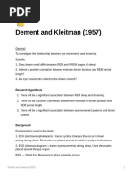2.1 Dement & Kleitman (Sleep and Dreams) | PDF | Rapid Eye Movement ...