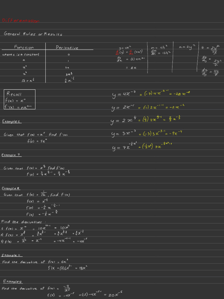 Differentiation | PDF | Derivative | Gradient