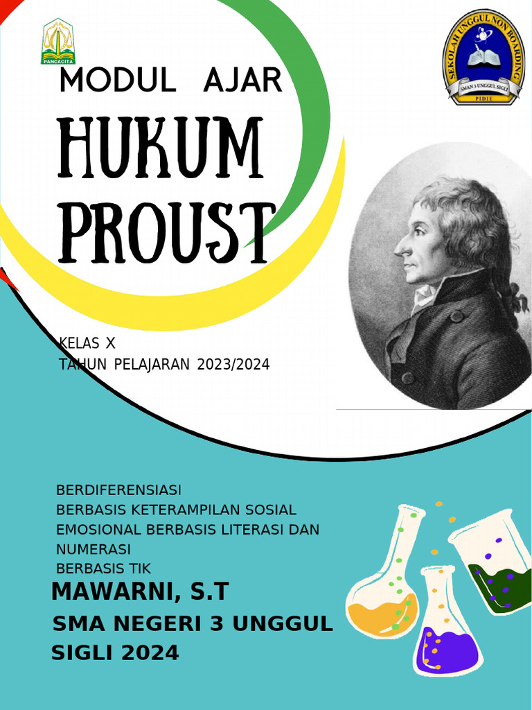 Modul Ajar Kimia - Modul Ajar Hukum Proust - Fase E | PDF