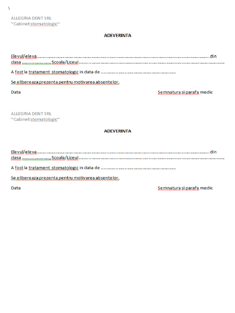 Adeverinta Elevi | PDF