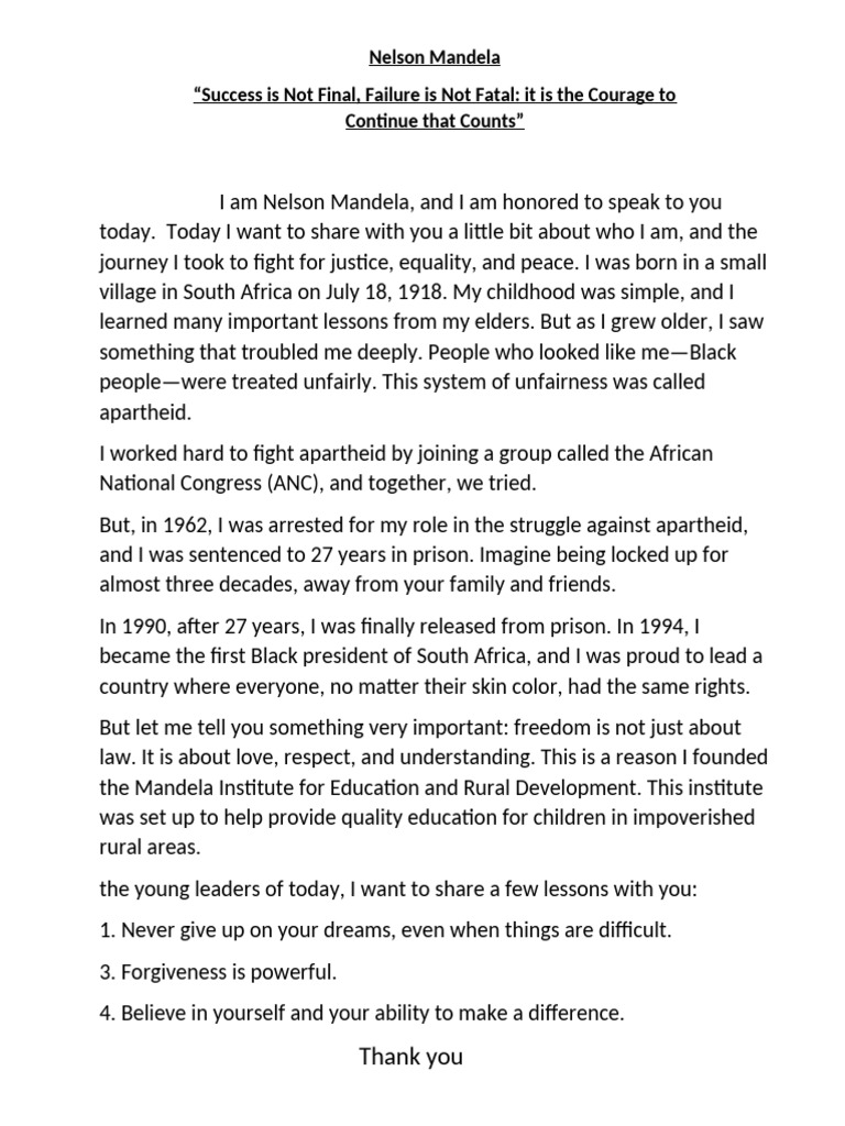 Nelson Mandela | PDF