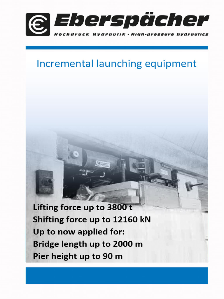 Incremental Launching Equipment | PDF | Force | Lift (Force)