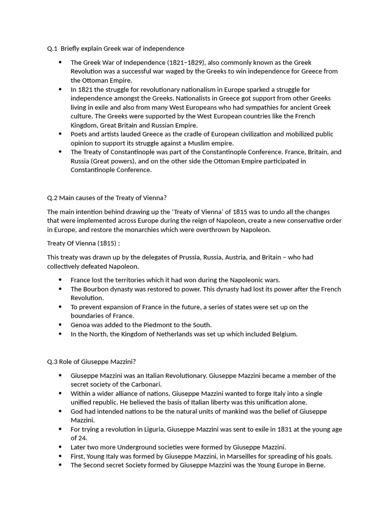 History grade 10 | PDF | Balkans | Kingdom Of Prussia