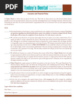RDHM Referral Procedure Overview | PDF | Prosthodontics | Dentistry