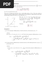 Differentiation Notes | PDF | Function (Mathematics) | Derivative