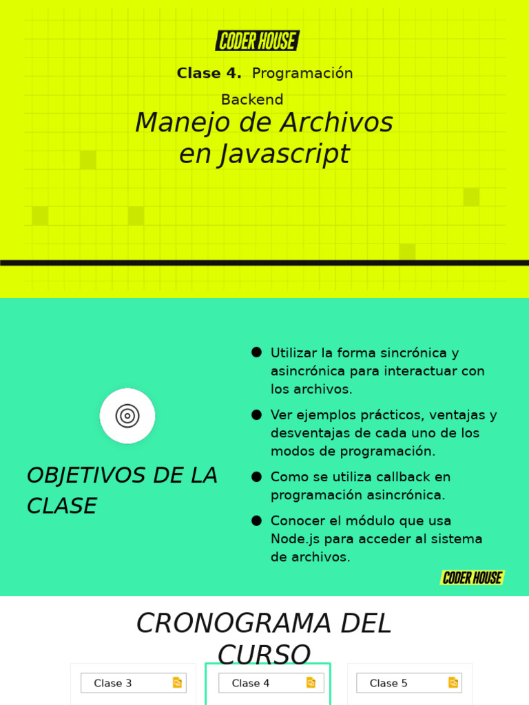 Clase 4 - Manejo de Archivos en Javascript | PDF | Archivo de computadora | Programa de computadora
