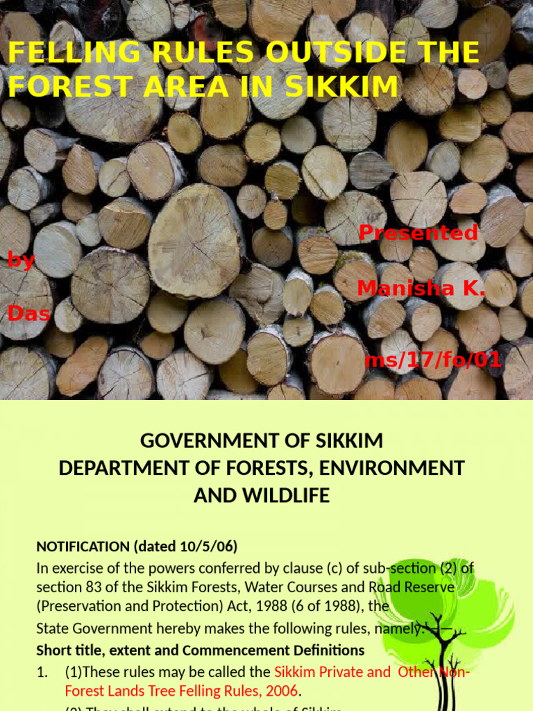 Government of Sikkim | PDF | Trees | Forests