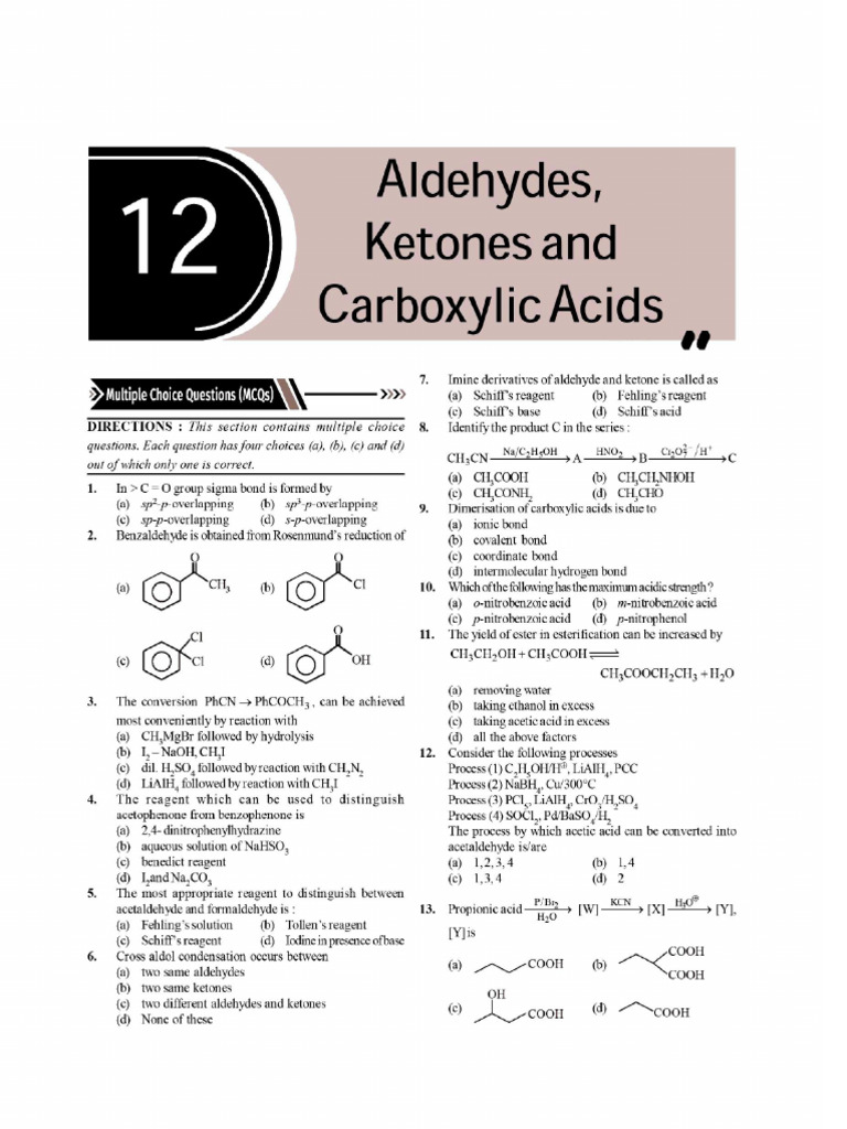 Aldehydes MCW | PDF