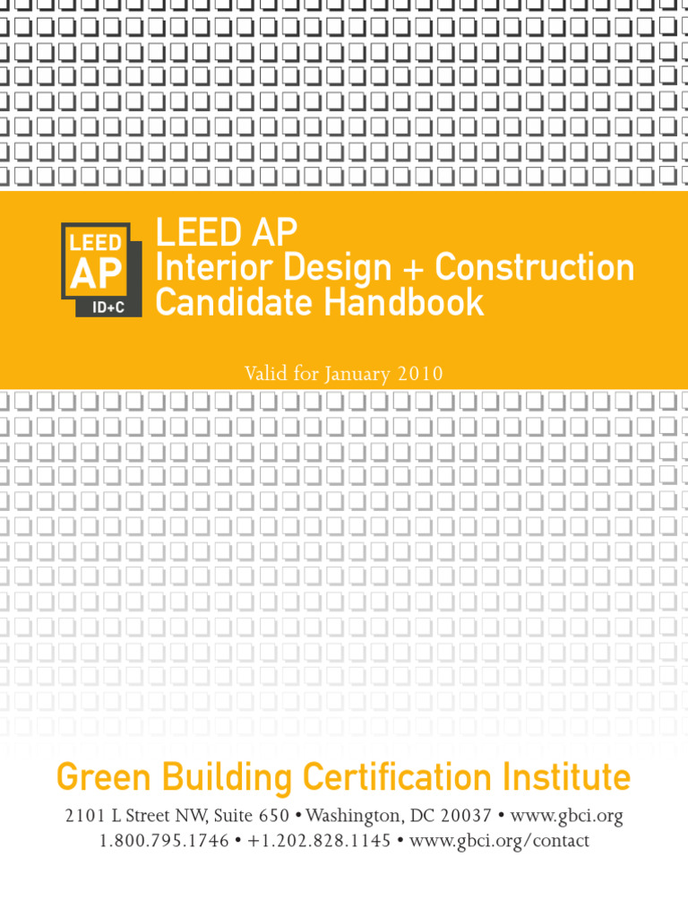 Candidate Handbook For LEED AP Interior Design | PDF | Ventilation ...