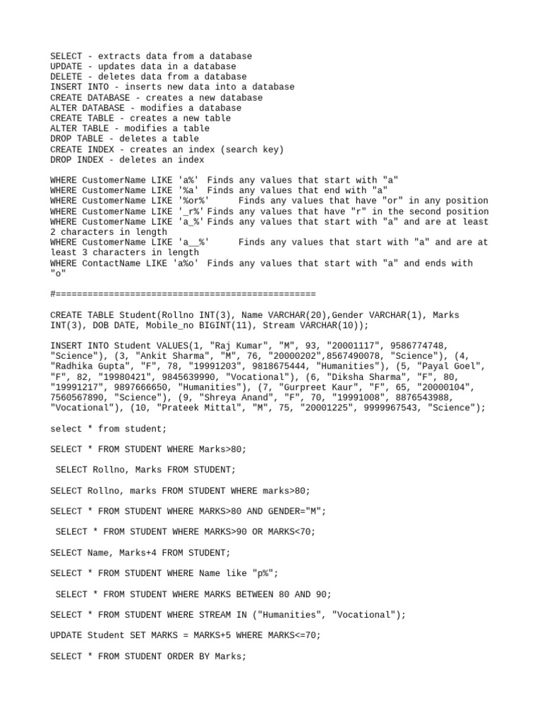 mysql | PDF | Database Index | Table (Database) mysql | PDF | Database Index | Table (Database)