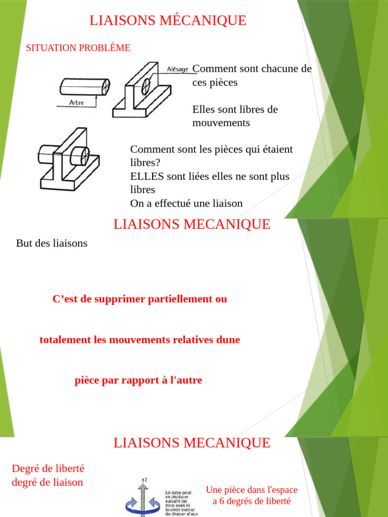 liason mecanique | PDF | Mécanique newtonienne | Cinématique