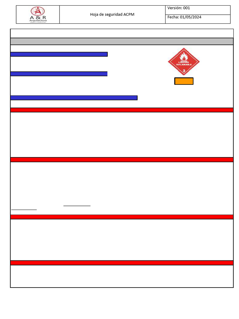 Ficha - Tecnica - ACPM - A&R | PDF | Agua | Combustión
