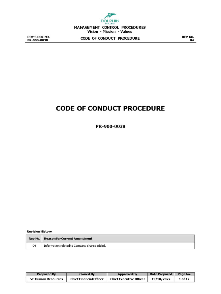 Code-of-Conduct Vendor Reg | PDF | Bribery | Corruption