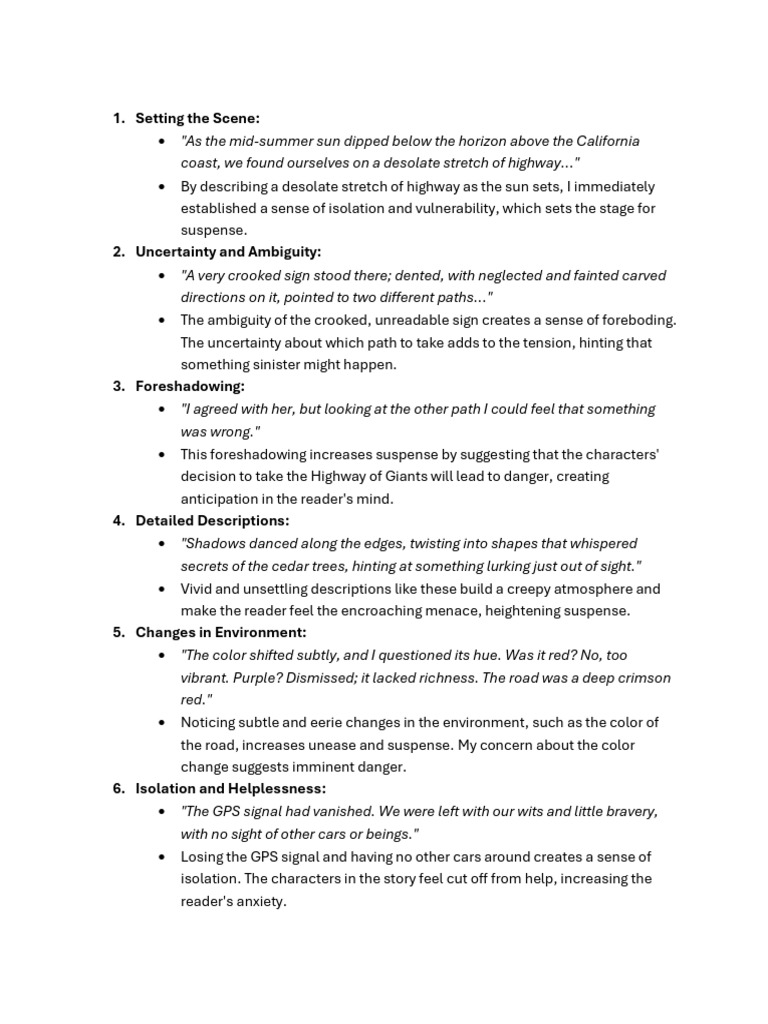 Crafting Suspense: 7 Key Elements | PDF