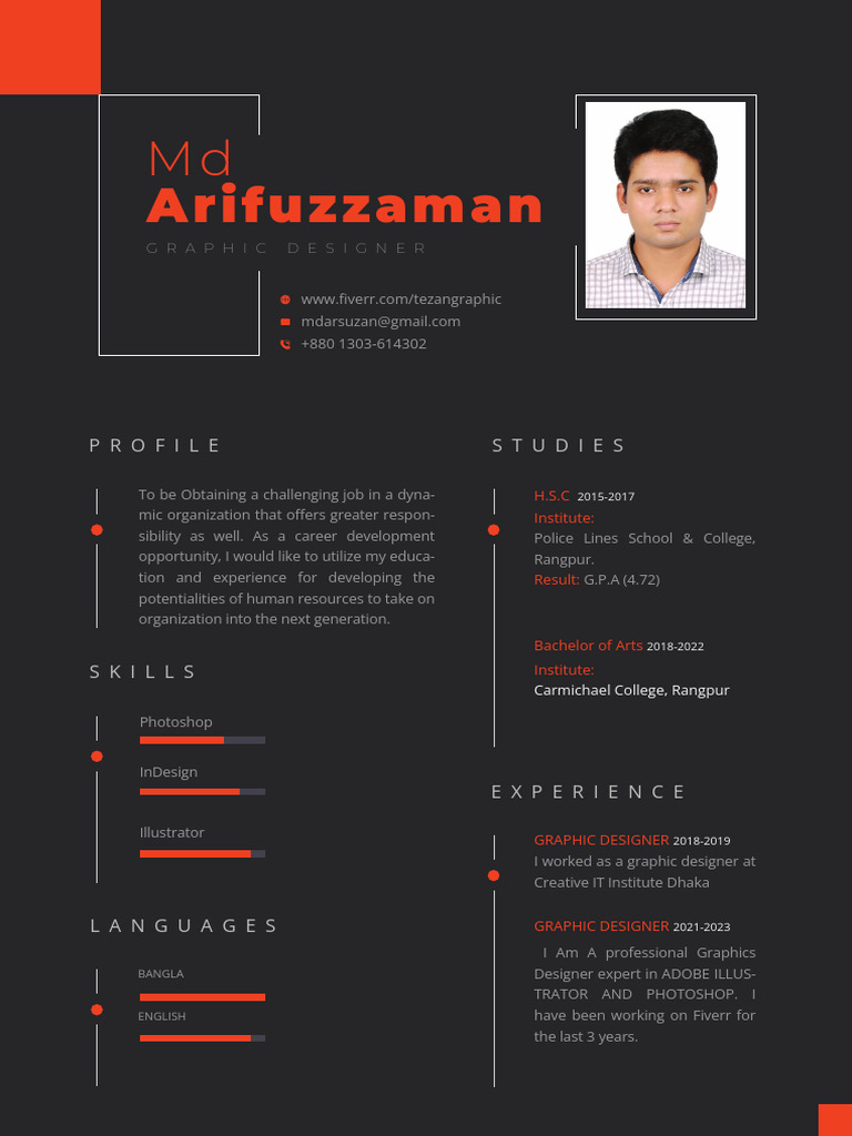 MD Arifuzzaman CV | PDF
