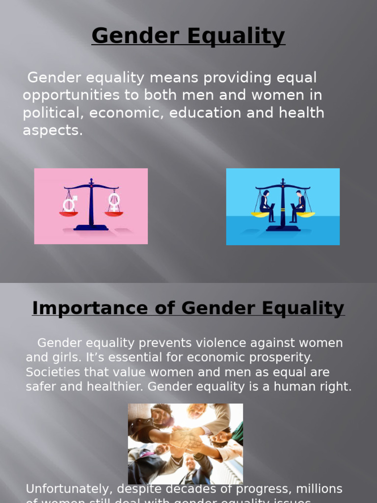 Gender Equality | PDF