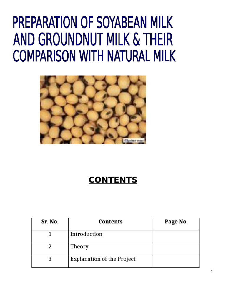 Chemistry project | PDF | Soybean | Peanuts