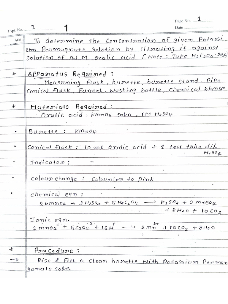 STD 12th Sci Chemistry Journal 2 | PDF