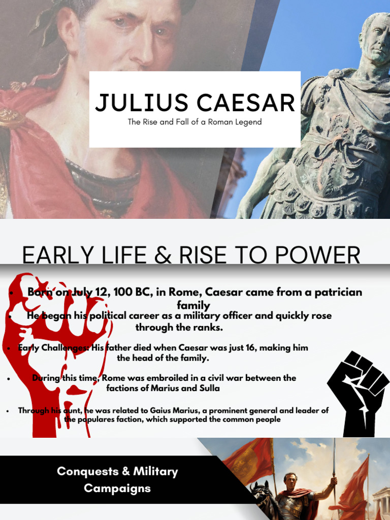 Caesar: Rise, Reforms, Assassination | PDF | Julius Caesar | Roman Republic