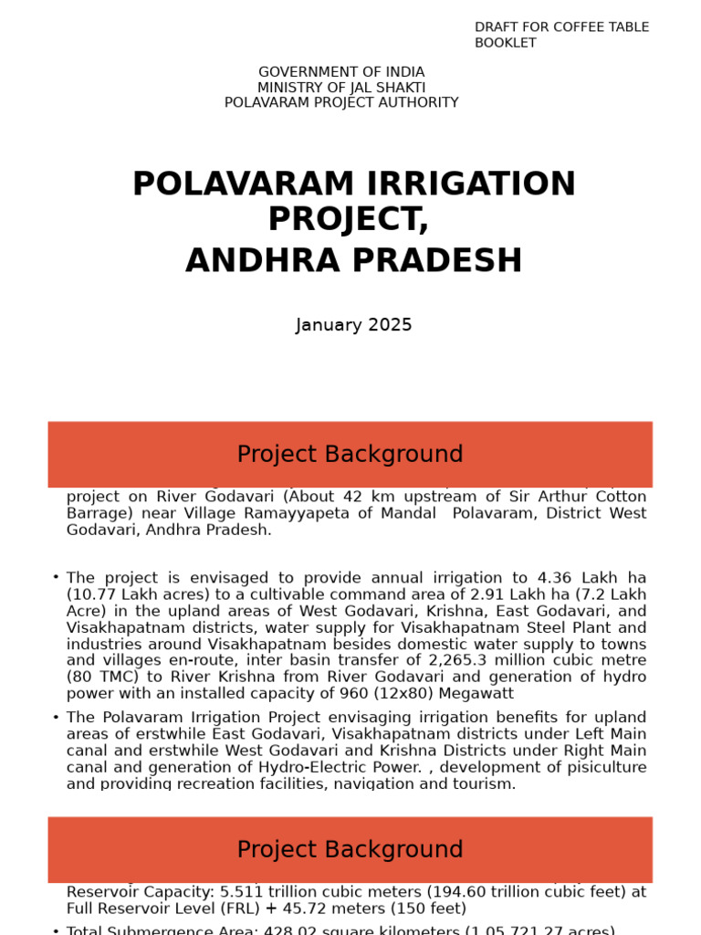 Polavaram Irrigation Project Overview | PDF | Hydrology And Urban ...