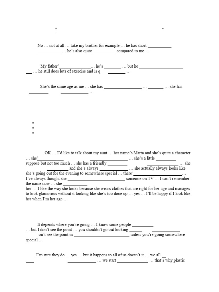 IELTS Speaking: Describing Appearance | PDF