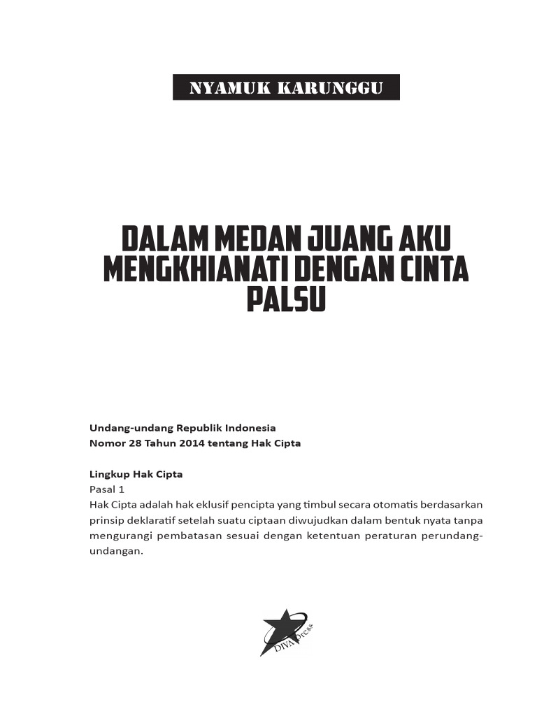 Dalam Medan Juang Mengkhianati Aku Dengan Cinta Palsu-1 | PDF
