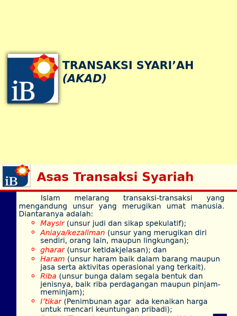 Transaksi Syariah | PDF
