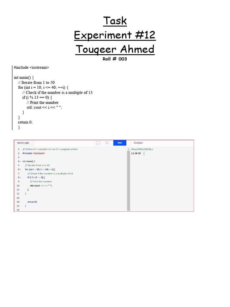 Tasks experiment 8~11 | PDF | Computer Programming | Computing